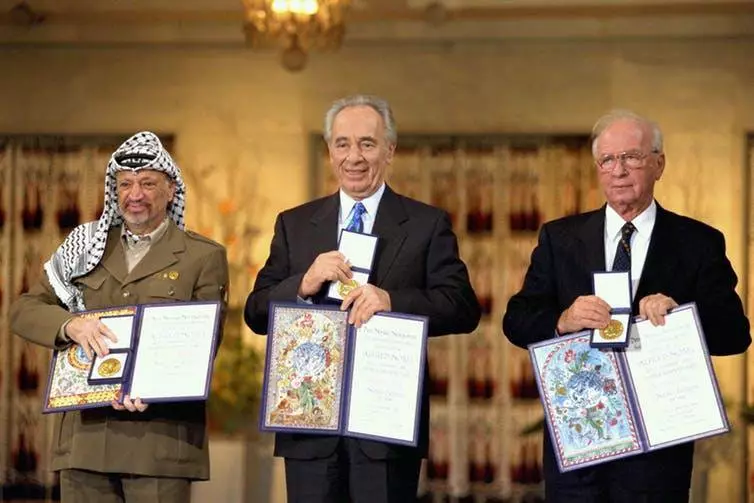 Добитници на Нобеловата награда за мир во 1994 година