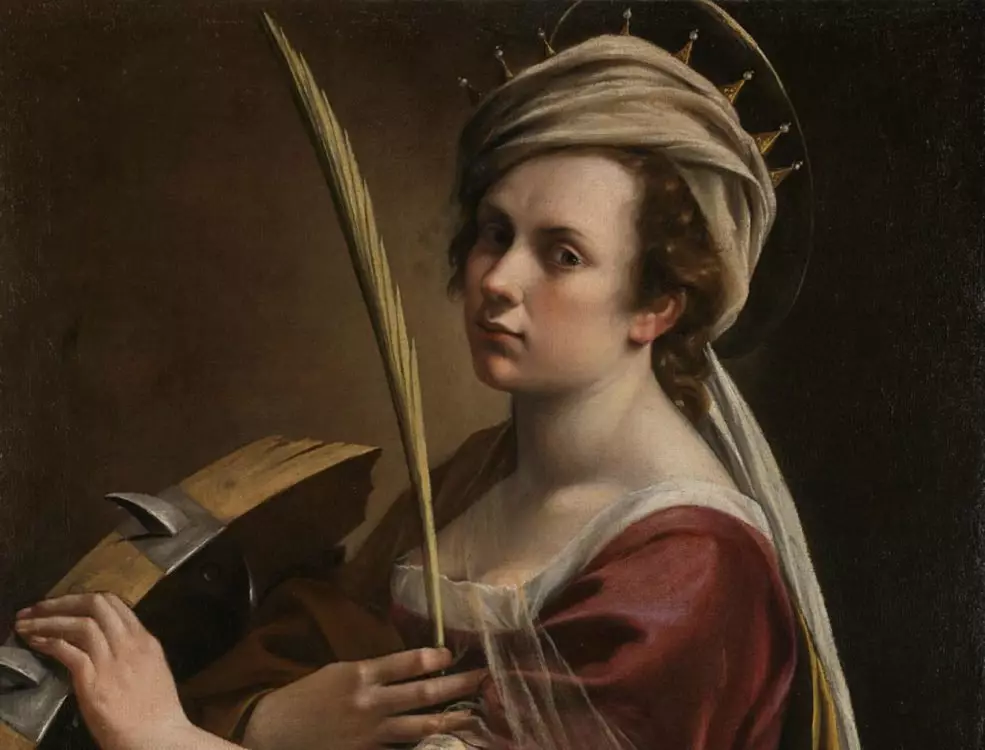Artemisia Gentileschi Self-Portrait bilang Saint Catherine ng Alexandra
