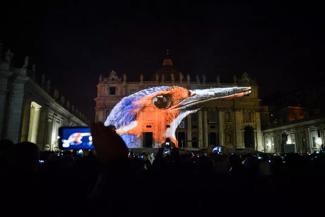 Vegeu el Vaticà il·luminat amb imatges d'advertència contra el canvi climàtic 45800_7