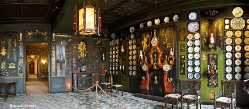 Le Salon Chinois fertsjintwurdiget de tiid fan Hugo yn ballingskip en syn nochal sierlike gefoel foar dekoraasje. (ôfbylding: Françoise Cochennec fia Maisons de Victor Hugo