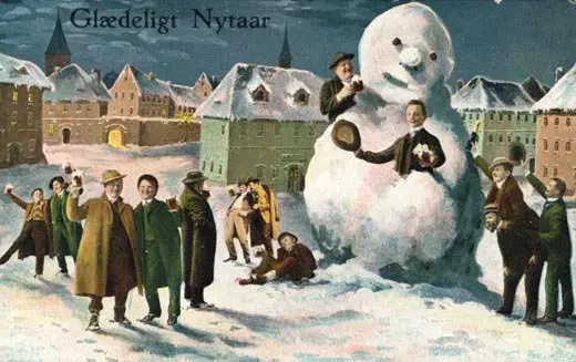 Невероятни пощенски картички и реклами на подивели снежни човеци 4611_4