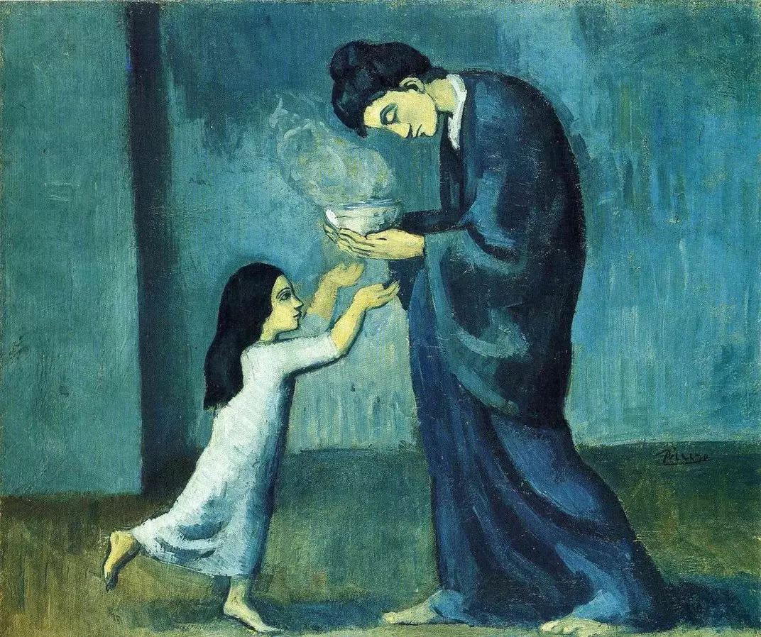 A csúcstechnológiás szkennelés Picasso kék időszakának fejlődését mutatja be 46744_1