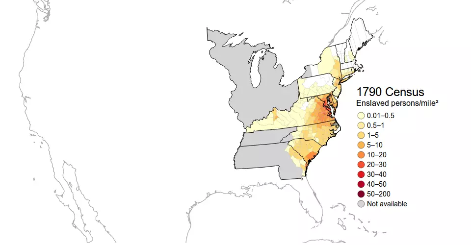 Estes mapas revelan como se expandiu a escravitude polos Estados Unidos