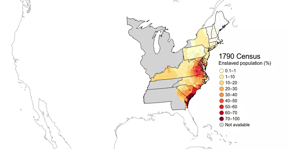 Ці карти показують, як рабство поширилося в Сполучених Штатах