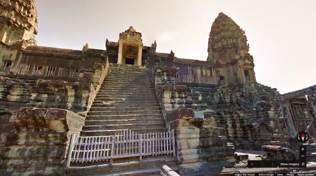 Okokuqala ngqa, Phonononga iAngkor Wat ngoJongo lwesitrato sikaGoogle