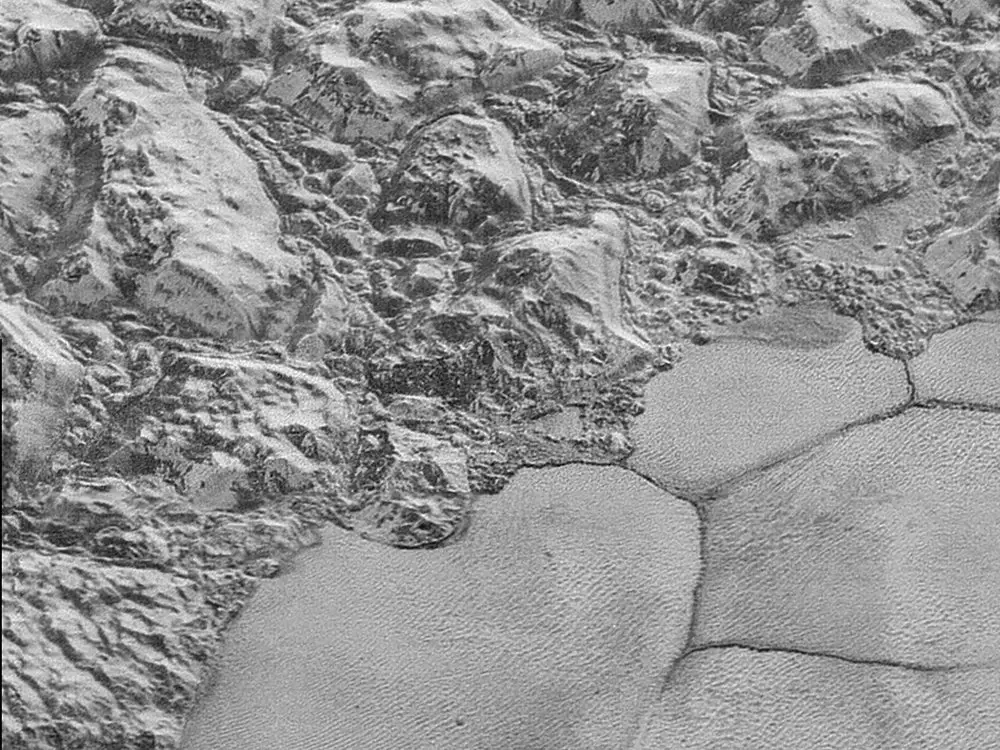 Pluto Mountain shoreline