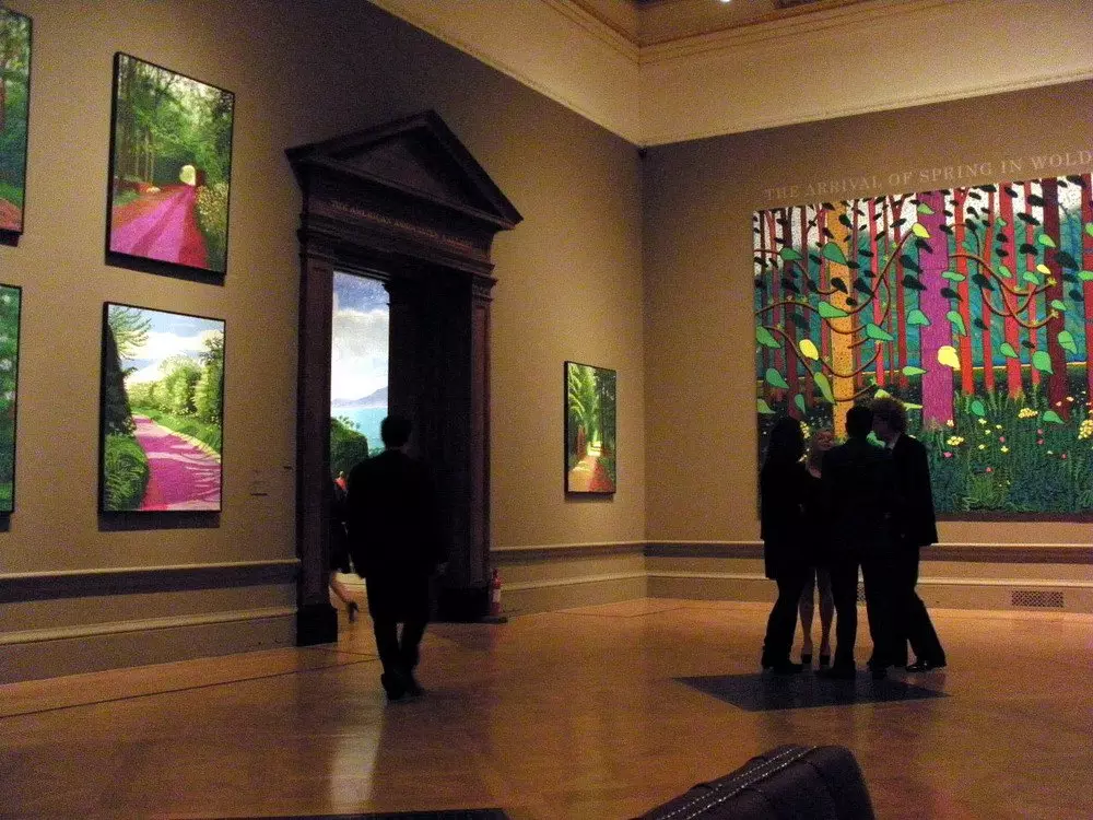 David Hockney exhibition ntawm Royal Academy of Arts hauv London