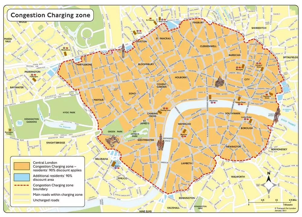 Zona Biaya Kemacetan London