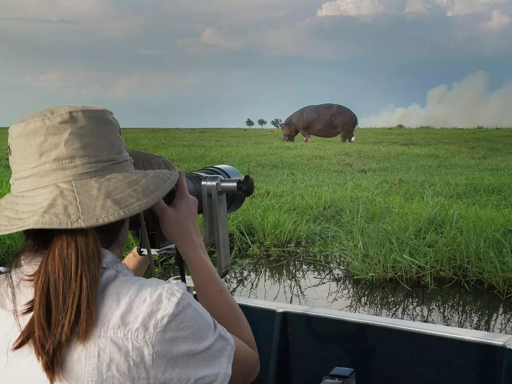 turista en Botswana