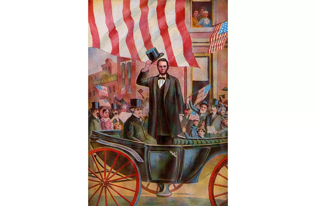 Lincoln and carriage