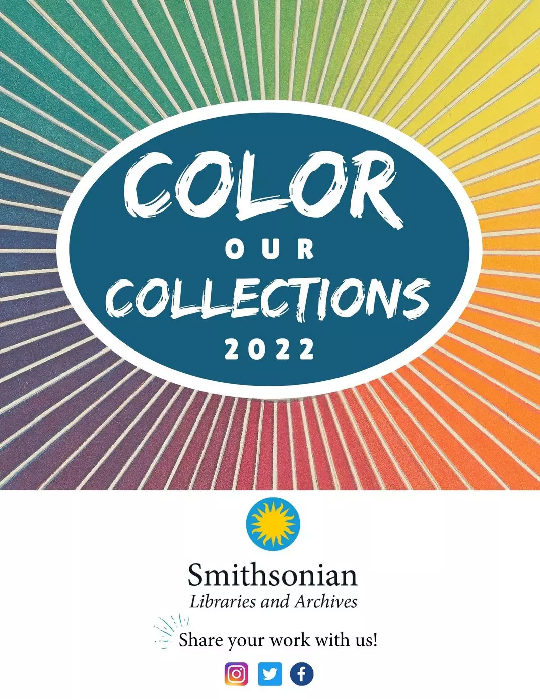 Couverture du livre de coloriage Colour Our Collections 2022.