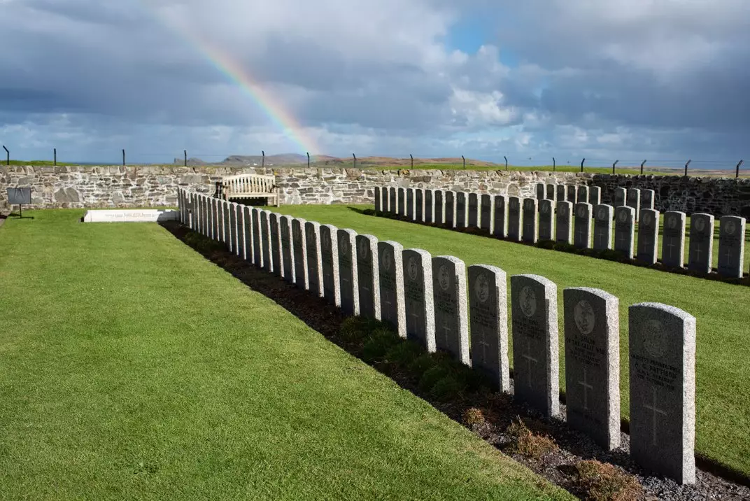 Éischte Weltkrich Handgemaachte amerikanesche Fändel fir a Schottland ze bleiwen