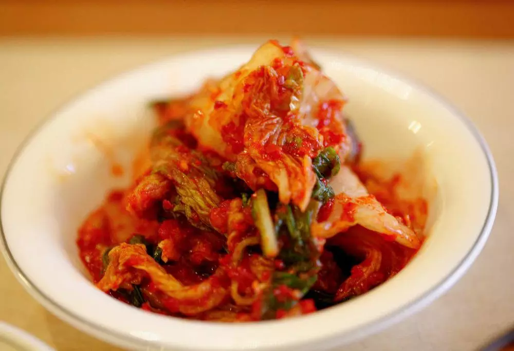 Kimchi Vegan Sacara Mikroba Geulis Deukeut jeung Aslina