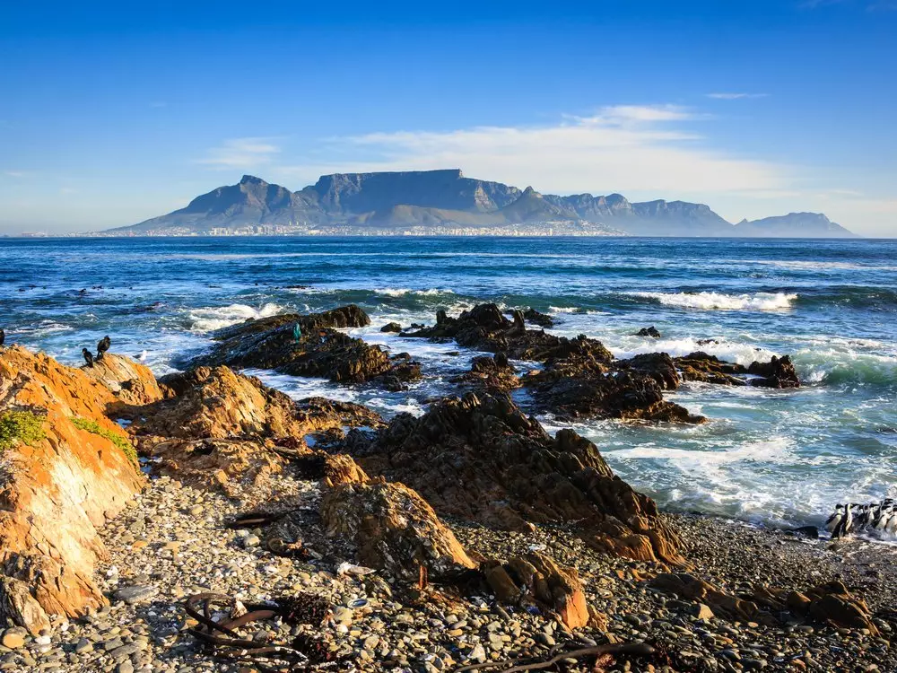 Kapsztad widziany z Robben Island