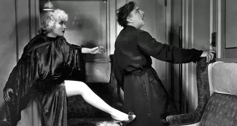 Carole Lombard en John Barrymore yn Twentieth Century