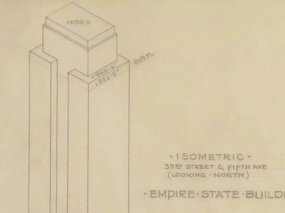 Þegar Empire State byggingin var bara skissa arkitekta