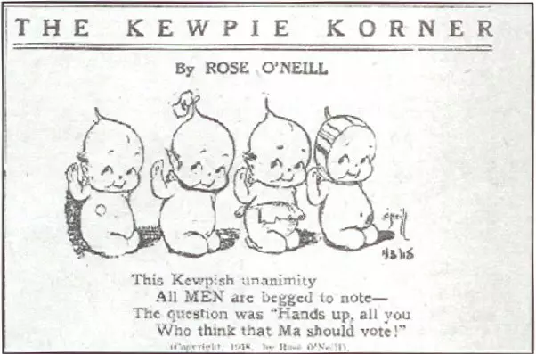 Kewpies பின்னால் உள்ள ப்ராலிஃபிக் இல்லஸ்ட்ரேட்டர் பெண்களின் உரிமைகளுக்காக அவரது கார்ட்டூன்களைப் பயன்படுத்தினார் 50643_3