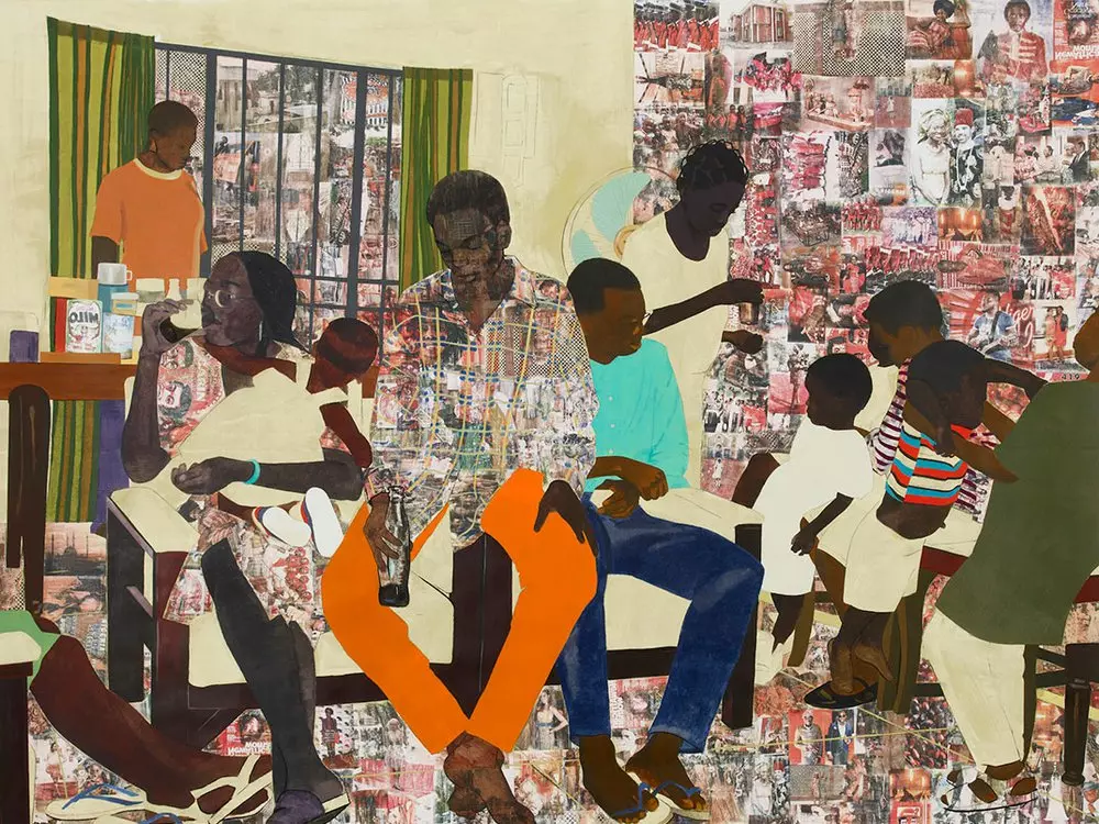 Njideka Akunyili Crosby's Intimate Works Straddles Mediums And Oceans