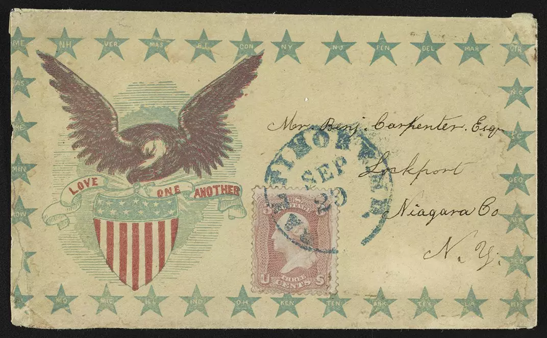 Envelopes da Guerra Civil com o Banner Star-Spangled 51664_17