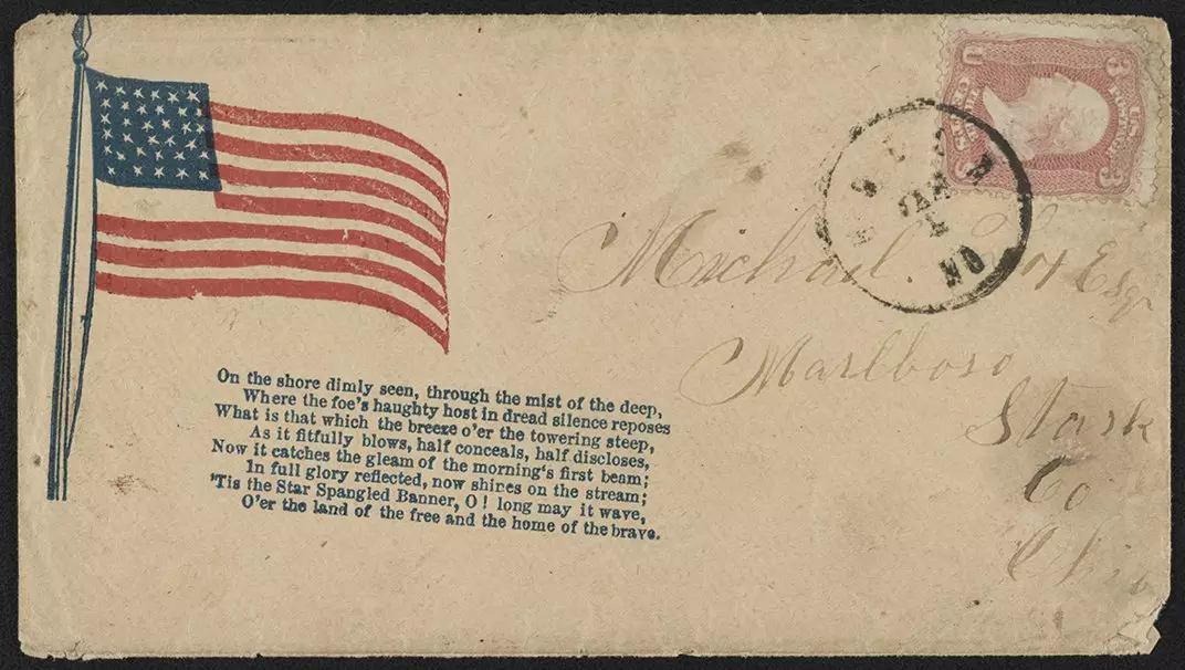 Envelopes da Guerra Civil com o Banner Star-Spangled 51664_3