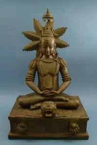 Бронзовая скульптура Будды, подаренная Непалом президенту Трумэну.