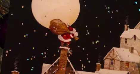 Dieser Mond auf Ihrer Weihnachtskarte