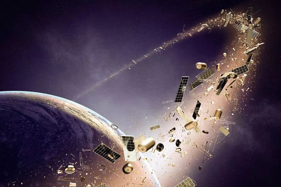 Debris Orbiting Earth