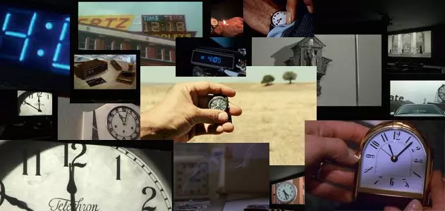 Đồng hồ trong mỗi clip ghi lại thời gian trong suốt 24 giờ của bộ phim.