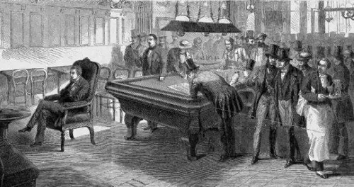 Paul Morphy jogando xadrez “de olhos vendados” em Paris, 1858