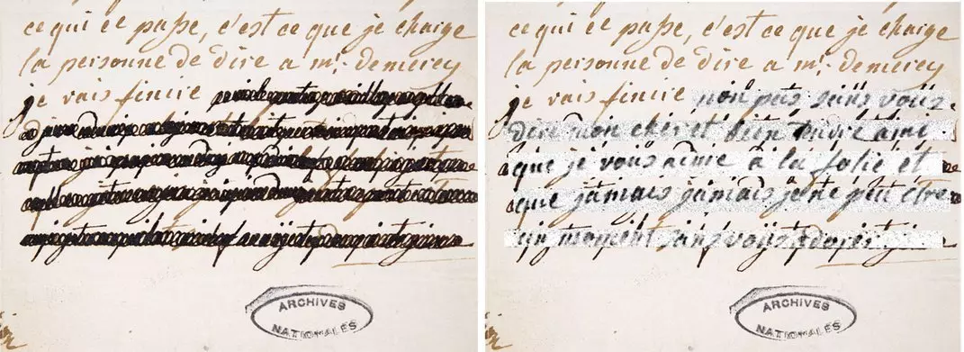 Marie Antoinette'i kirjade võrdlus