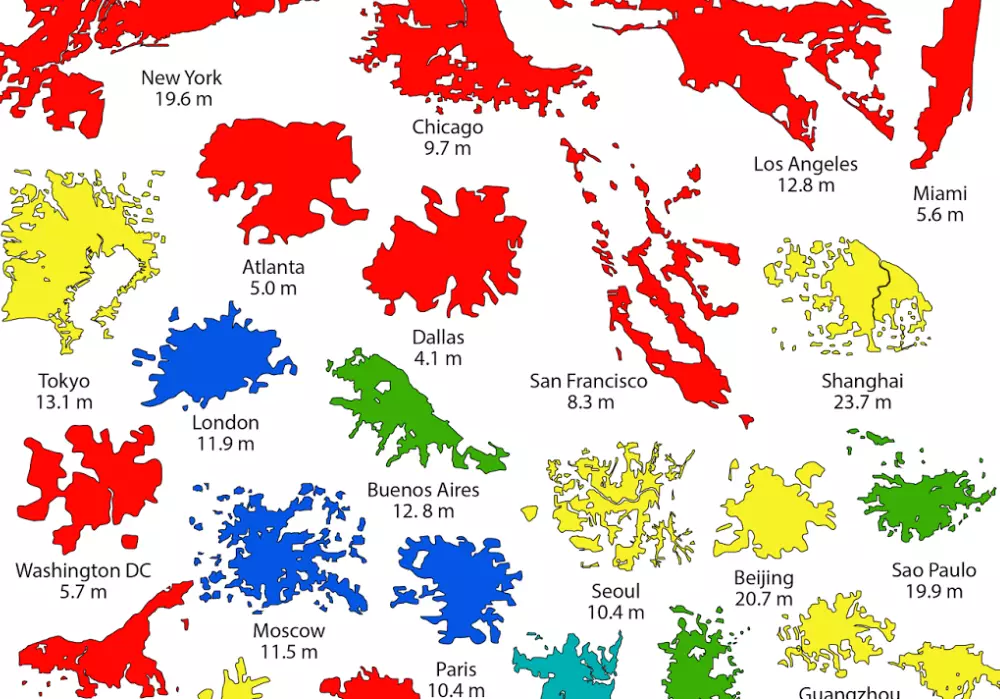 Info (geo)grafica sulle impronte urbane