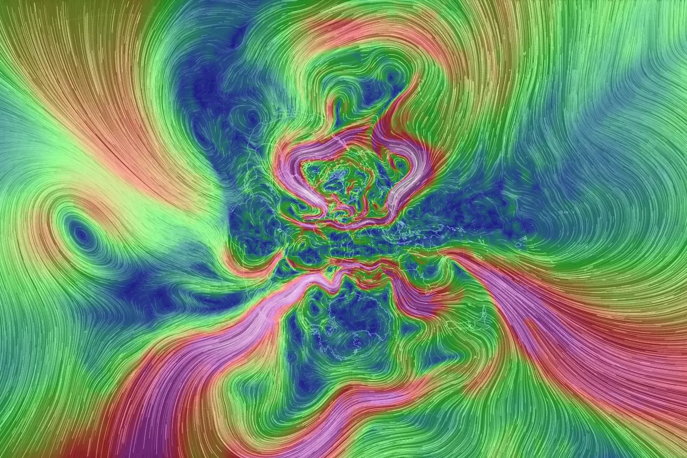 Watch How the Wind Moves Around the Earth—It's Hypnotic 6513_2