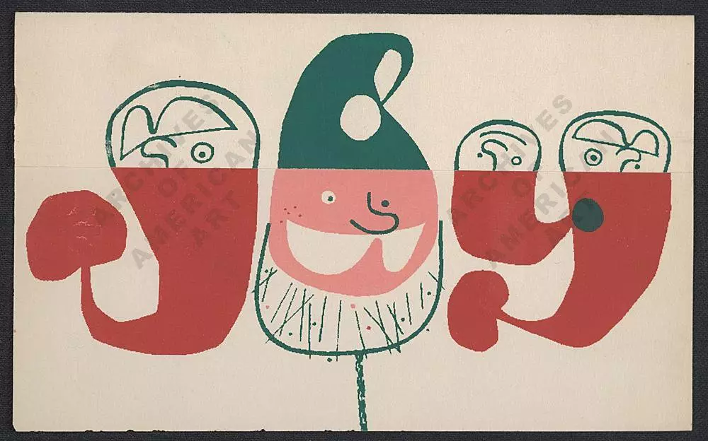 Håndlavede julekort sendt af kendte kunstnere til deres venner