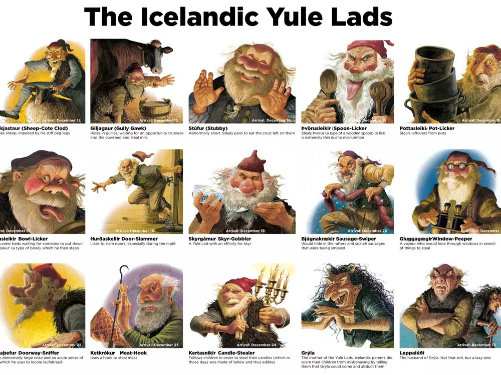 تیرہ یول لاڈز سے ملو، آئس لینڈ کے اپنے شرارتی سانتا کلاز