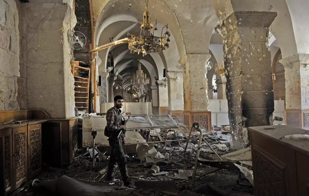 Mesquita danada en Alepo