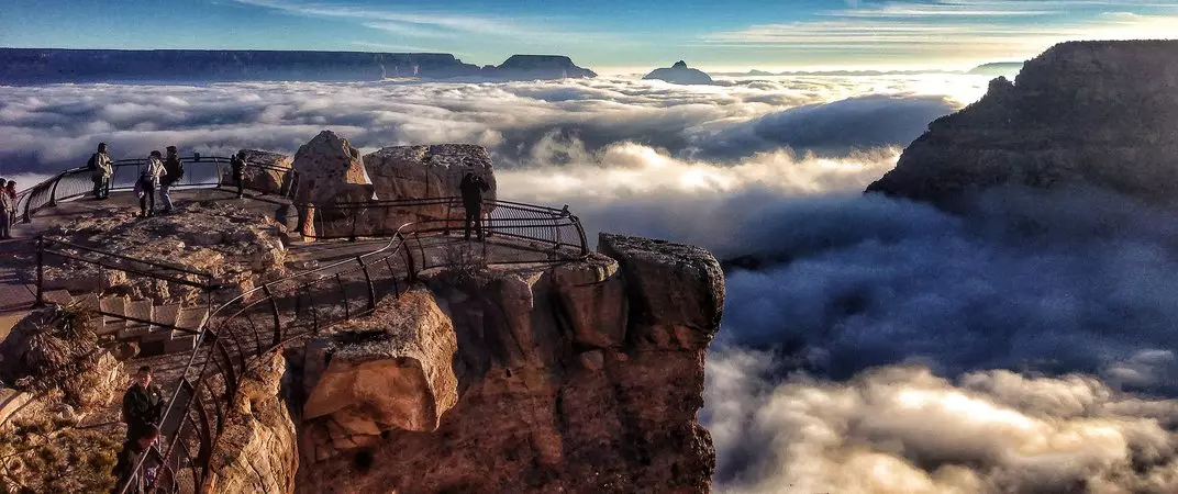 Rijedak izgled: Spektakularne fotografije Snimite Veliki kanjon ispunjen maglom 7505_2
