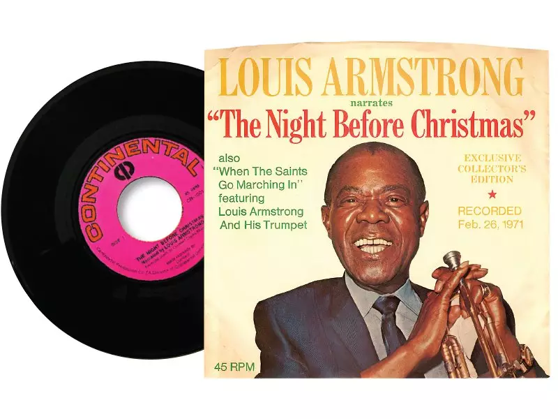 La Malgranda Konata Registrado de Louis Armstrong Recitanta "La Nokto Antaŭ Kristnasko"