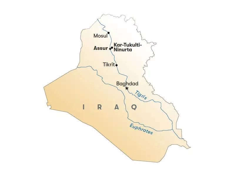 Mapa de Iraq