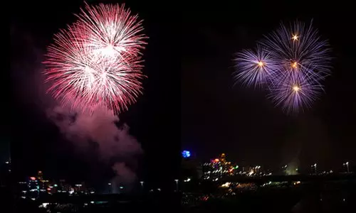 Vuurwerk tijdens Diwali