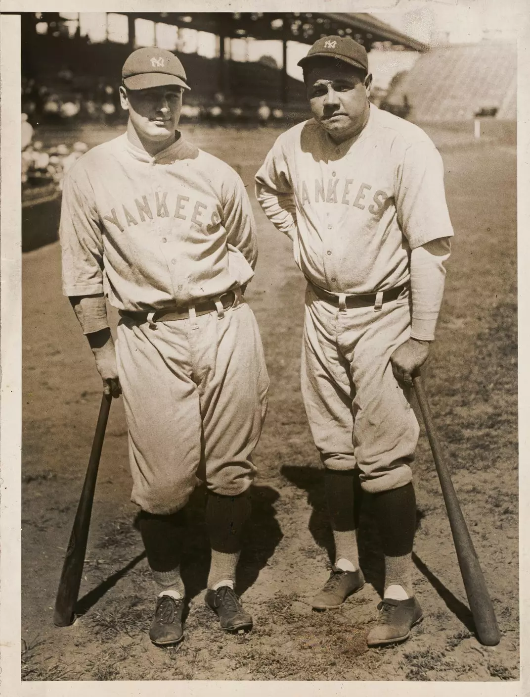 Lou Gehrig sy Babe Ruth