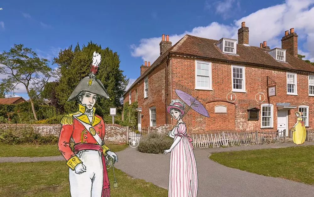 Comemore o aniversário de Jane Austen com um tour interativo de 360 graus pela casa dela