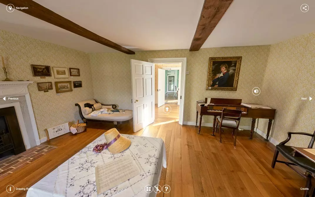 Feir Jane Austens bursdag med en 360-graders, interaktiv omvisning i huset hennes