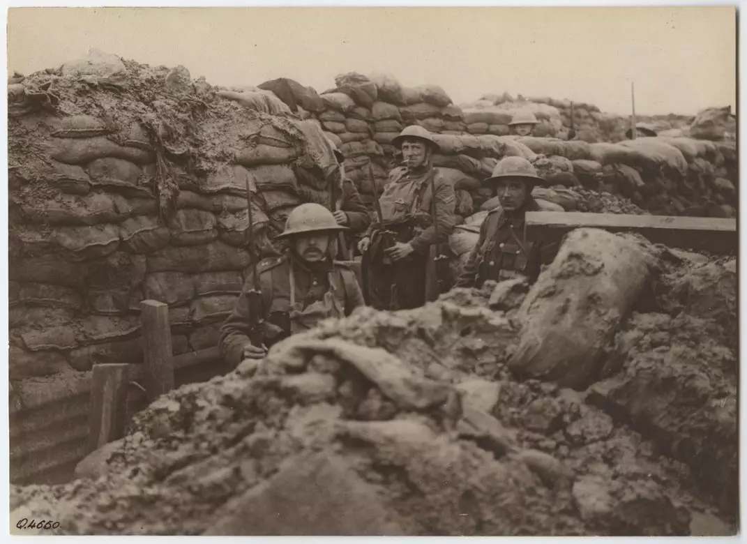 Britten in de loopgraven 1917
