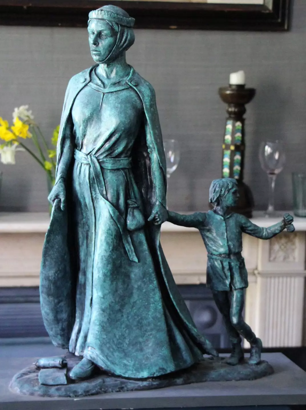 En maquette, eller model, til skulpturen af Licoricia af Winchester