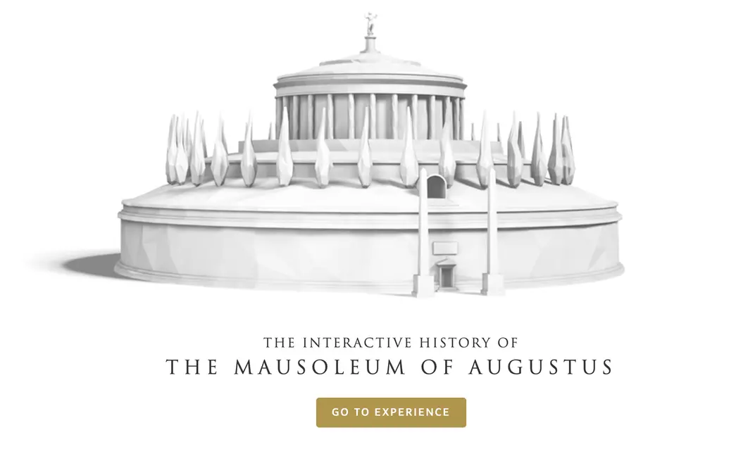 Rappresentazione virtuale del mausoleo di Augusto