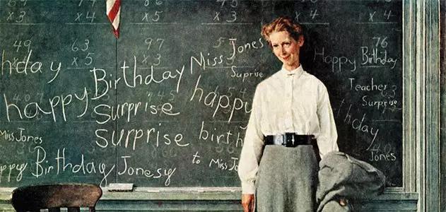 Normanas Rockwellas su gimtadieniu, panele Džouns