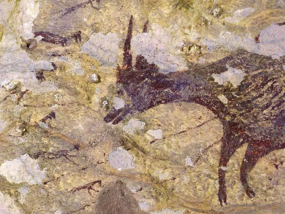 A arte rupestre de Indonesia recentemente descuberta pode representar a escena de caza máis antiga coñecida do mundo