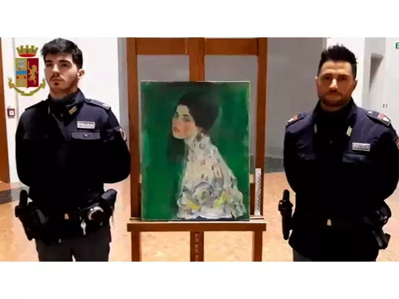 Картина, намерена вътре в стените на италианската галерия, удостоверена като откраднат Климт