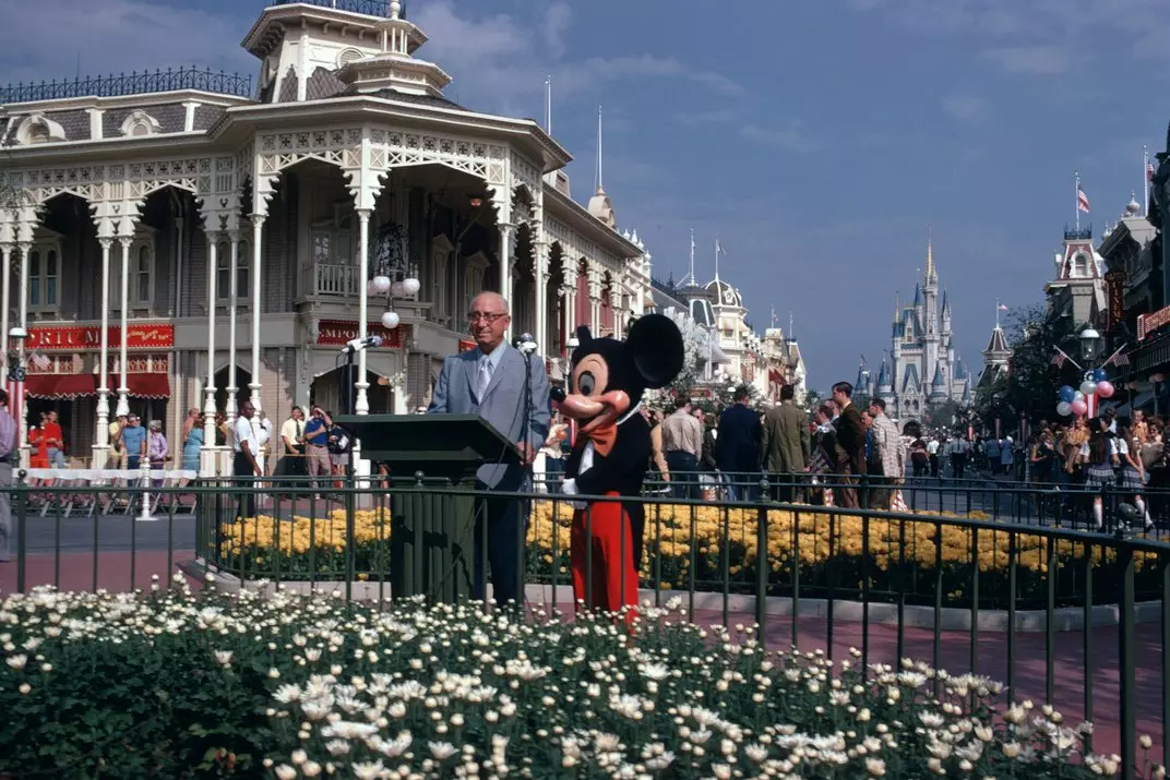 Roy Disney at Mickie Mouse
