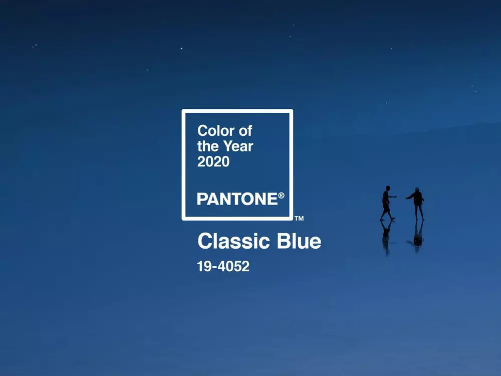 တစ်နှစ်ပတ်လုံး ဂန္တဝင်အပြာရောင် Pantone အရောင်